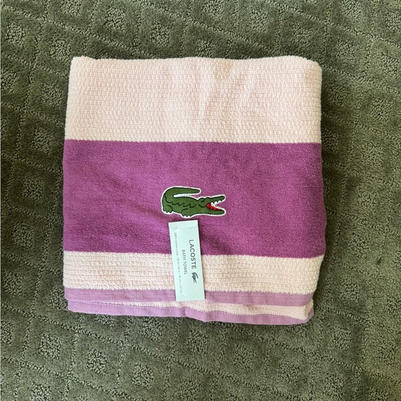 Lacoste | Bath | New Set Lacoste Bath Towel 0 Cotton 30x 52 Big ...